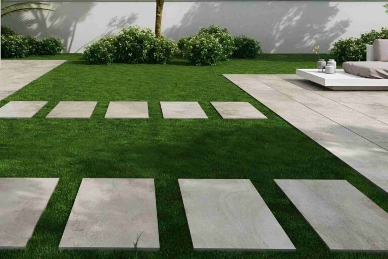 Outdoor Carpet Tile Growing Green Tips